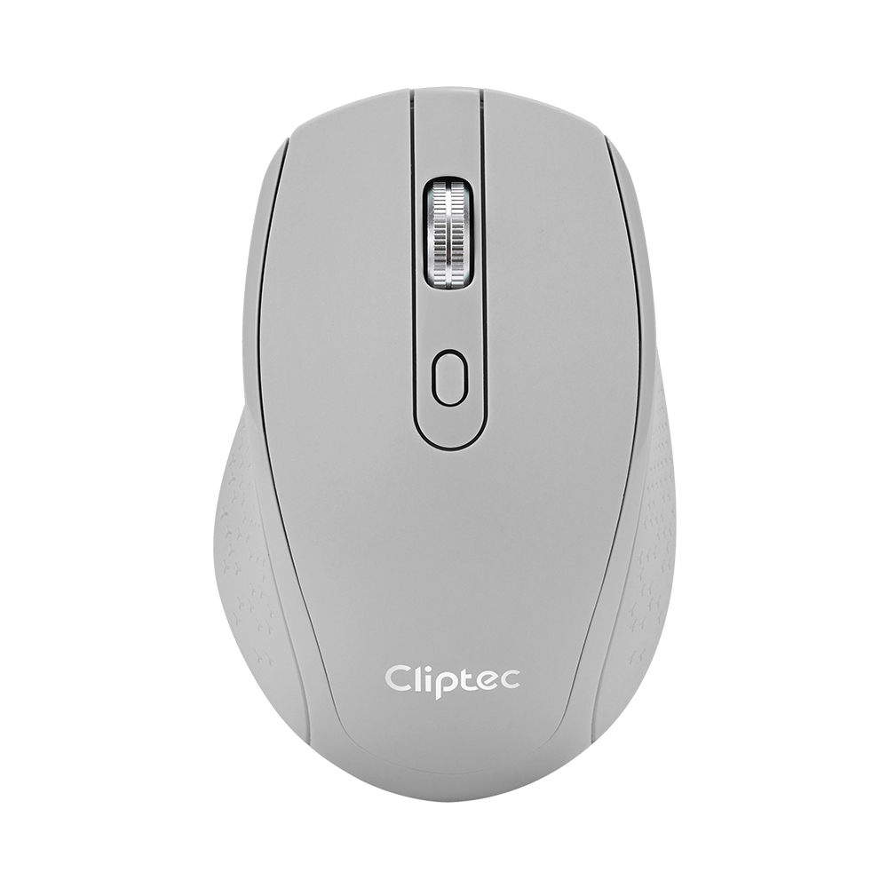 CLIPTEC RZS878 1600DPI 2.4GHZ SILENT WIRELESS MOUSE (XILENT-METAL) - GREY